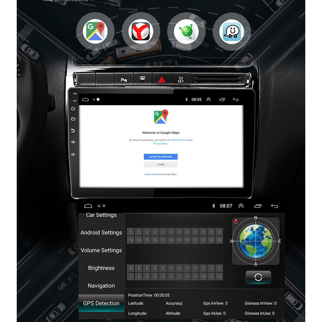 Navigatie auto Smart, player MP5, functie de GPS, ecran HD de 7 inch ...