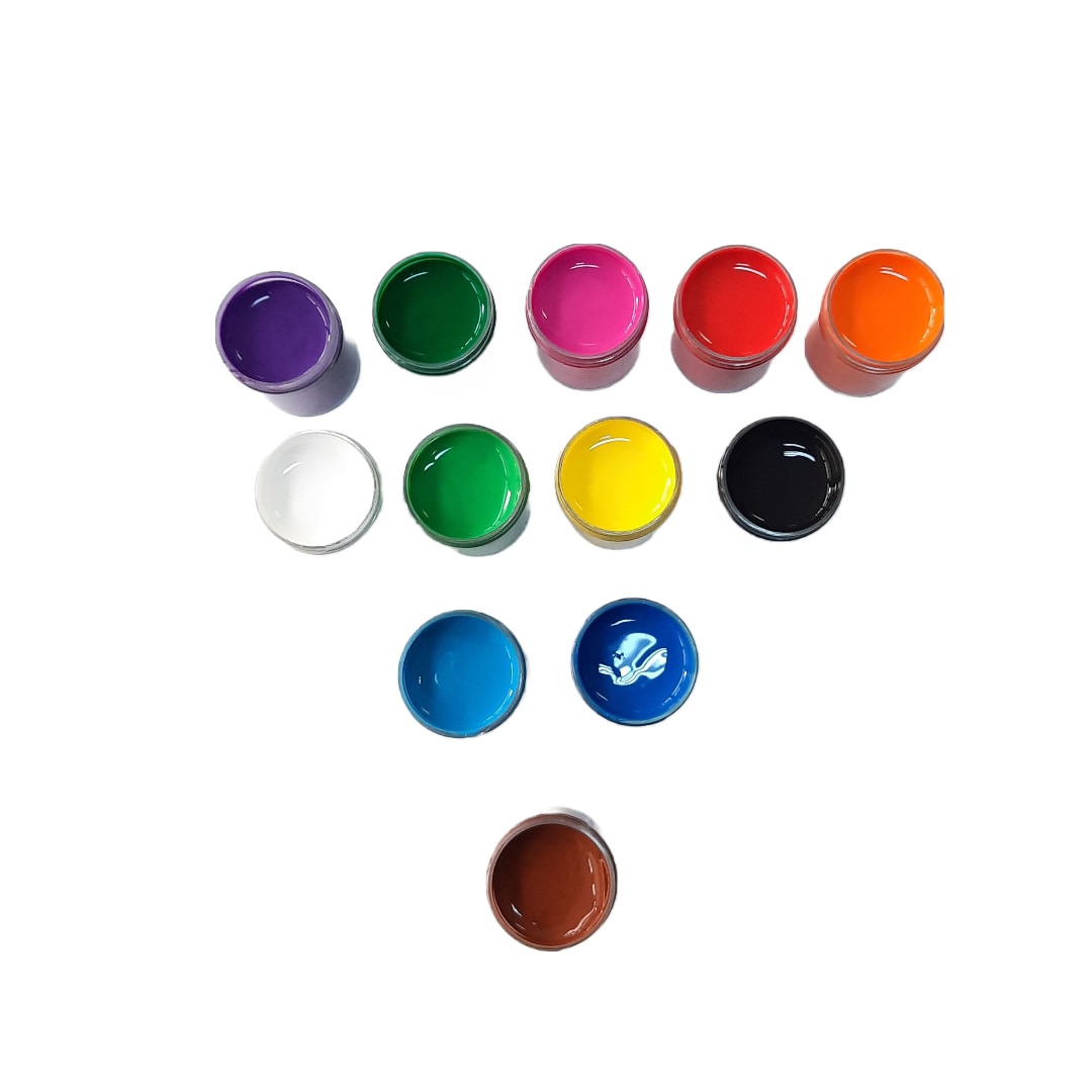 Acuarele guase, Brilia Daco, 12 buc/set, 20 ml, pentru copii, vopsea ...