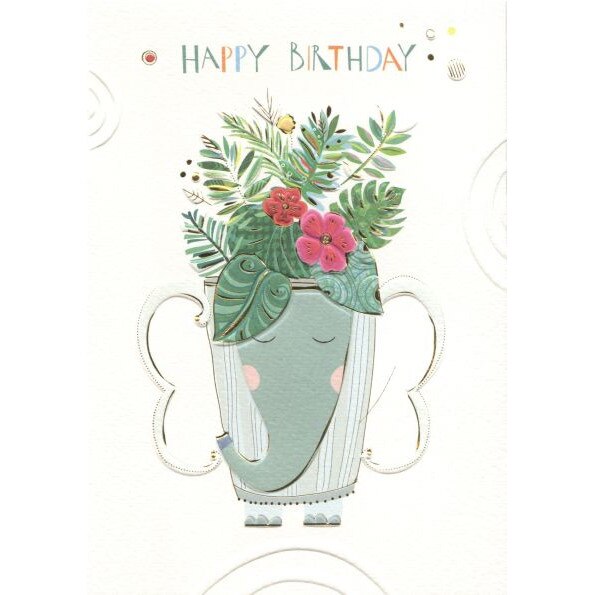 Felicitare Turnowsky, elefant inflorit - eMAG.ro