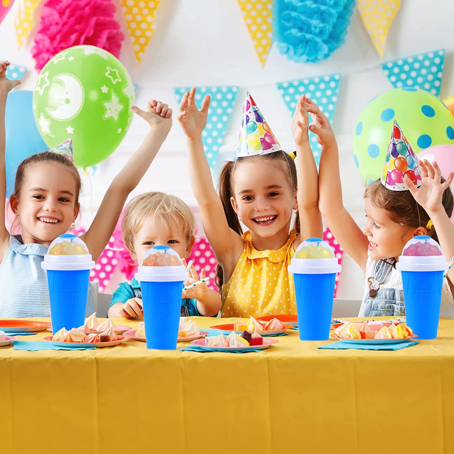 Pahar Pentru facut Slushy TNS®, Tik-Tok Summer, Milkshake si Suc ...