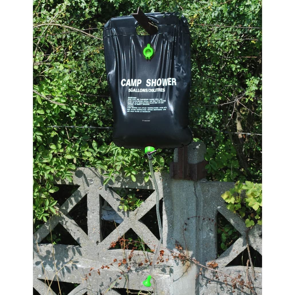 Dus solar pentru camping, Zola®, capacitate 20L, negru - eMAG.ro