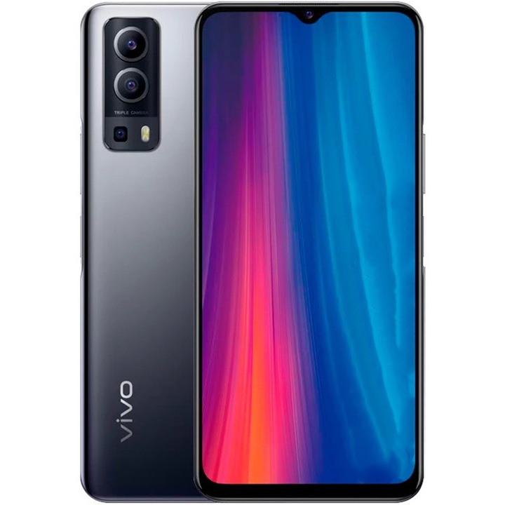 Telefon mobil Vivo Y52, Dual SIM, 128GB, 4GB RAM, 5G, Shiny Black - eMAG.ro