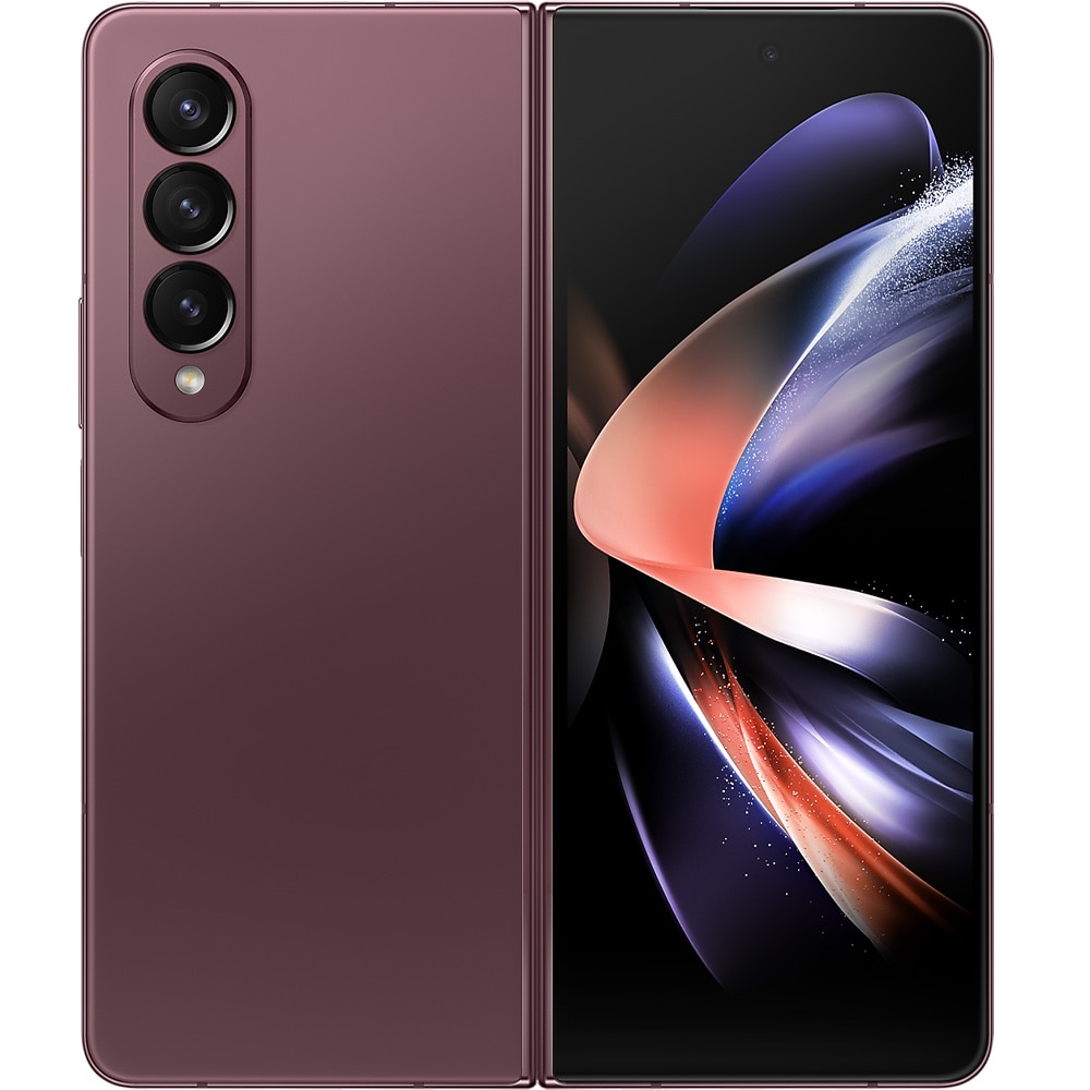 Мобилен телефон Samsung Galaxy Z Fold4, 12GB RAM, 256GB, 5G, Бордо ...