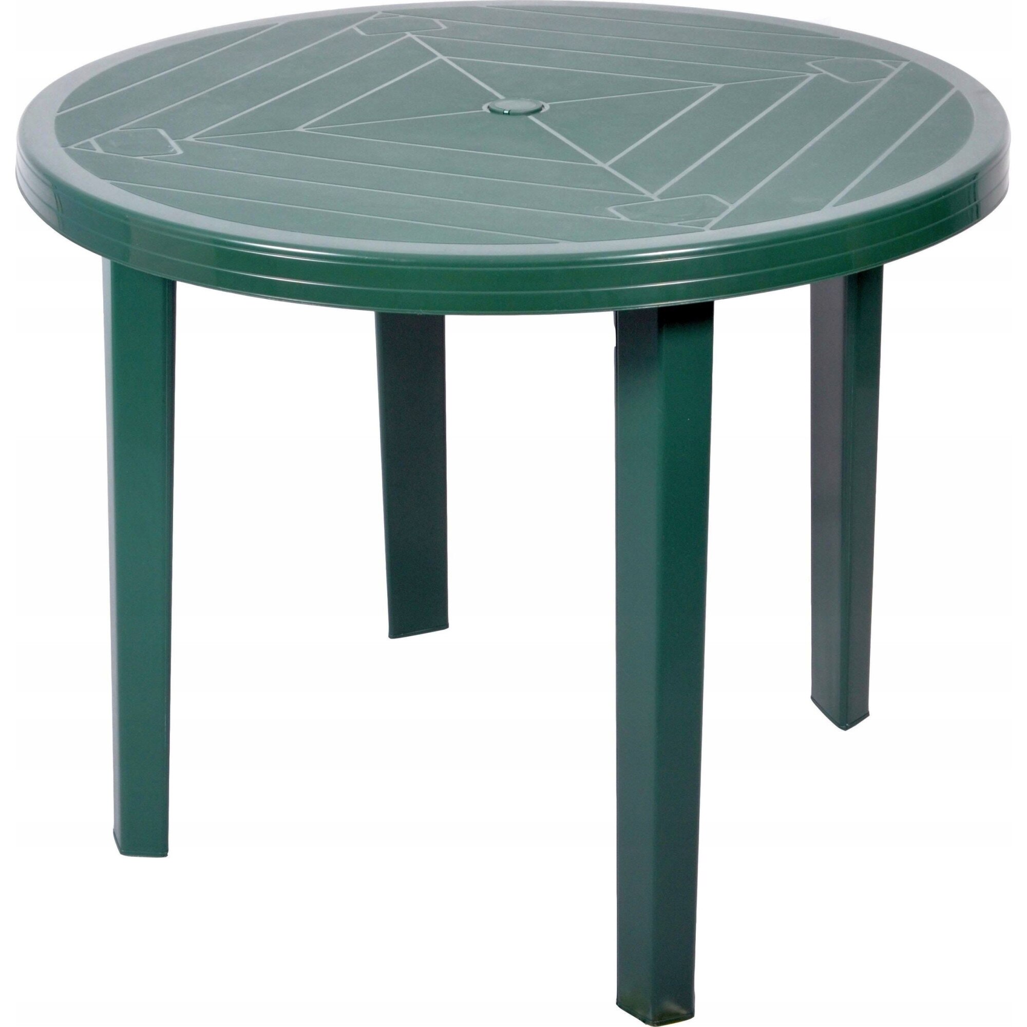 Masa de gradina, Oler, Plastic, 90 cm, Rotund, Verde - eMAG.ro