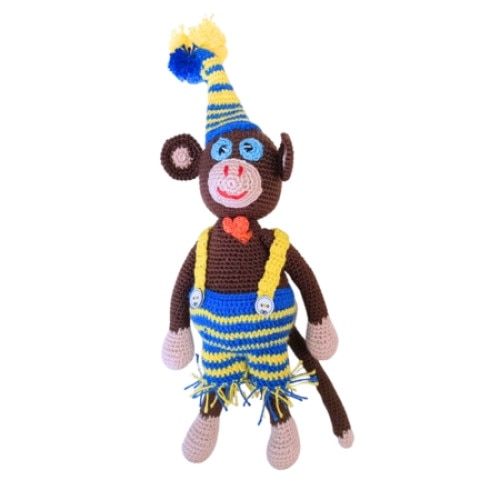 Jucarie de plus, Baby Land, Maimuta Crosetata manual, 0-3 luni - eMAG.ro