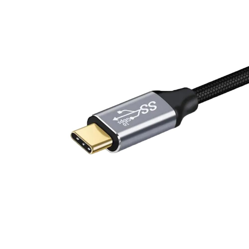 Cablu USB Type-C 90 Grade, 4K 60hz, Conectori Intariti, Protectie Mesh ...
