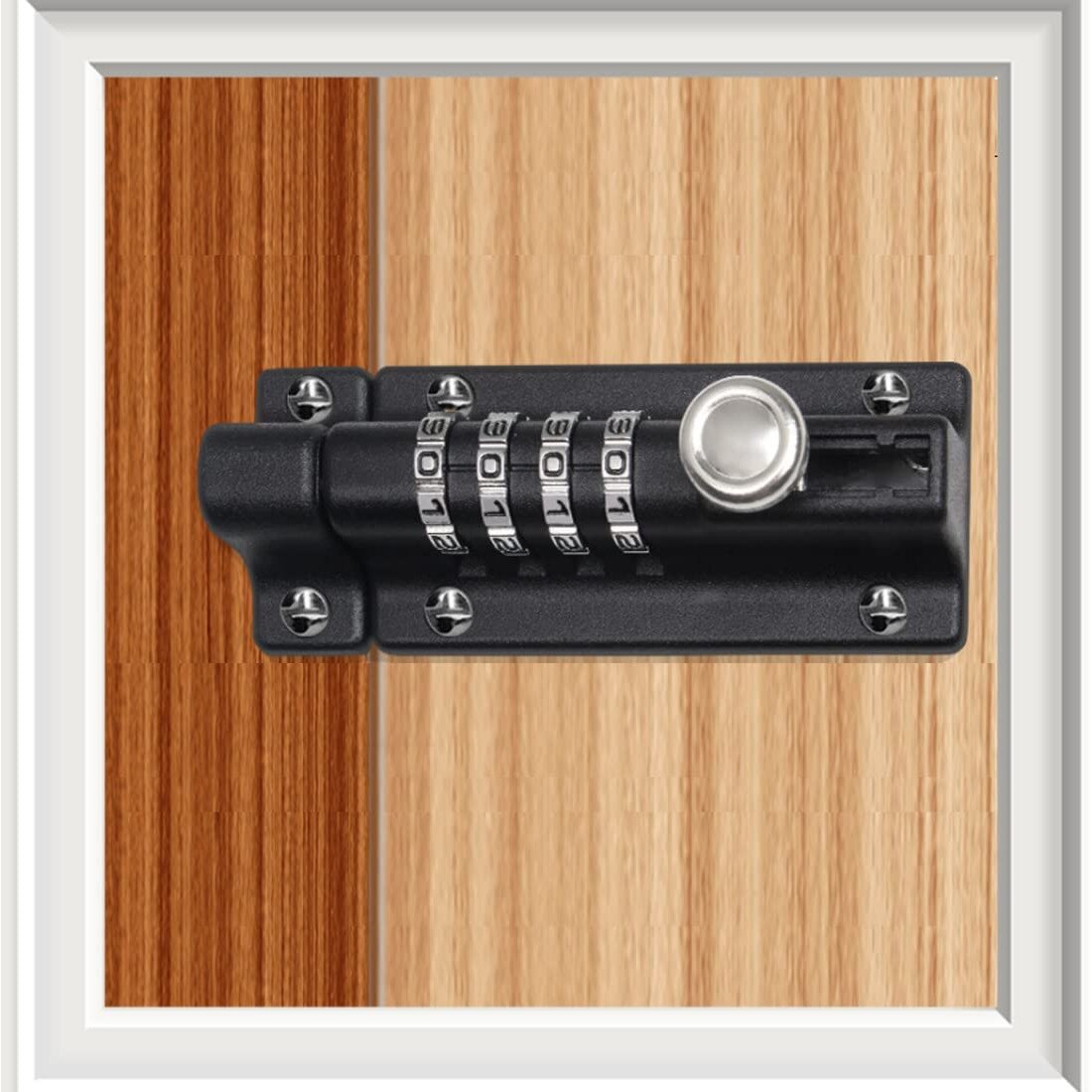 Incuietoare usa cu cod, Aliaj de zinc, Negru - eMAG.ro