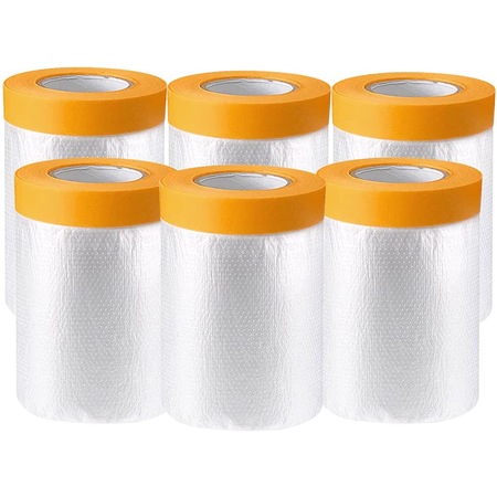 Set 6 role hartie de mascare vopsea, PE/Hartie, 55 x 20cm, Transparent ...