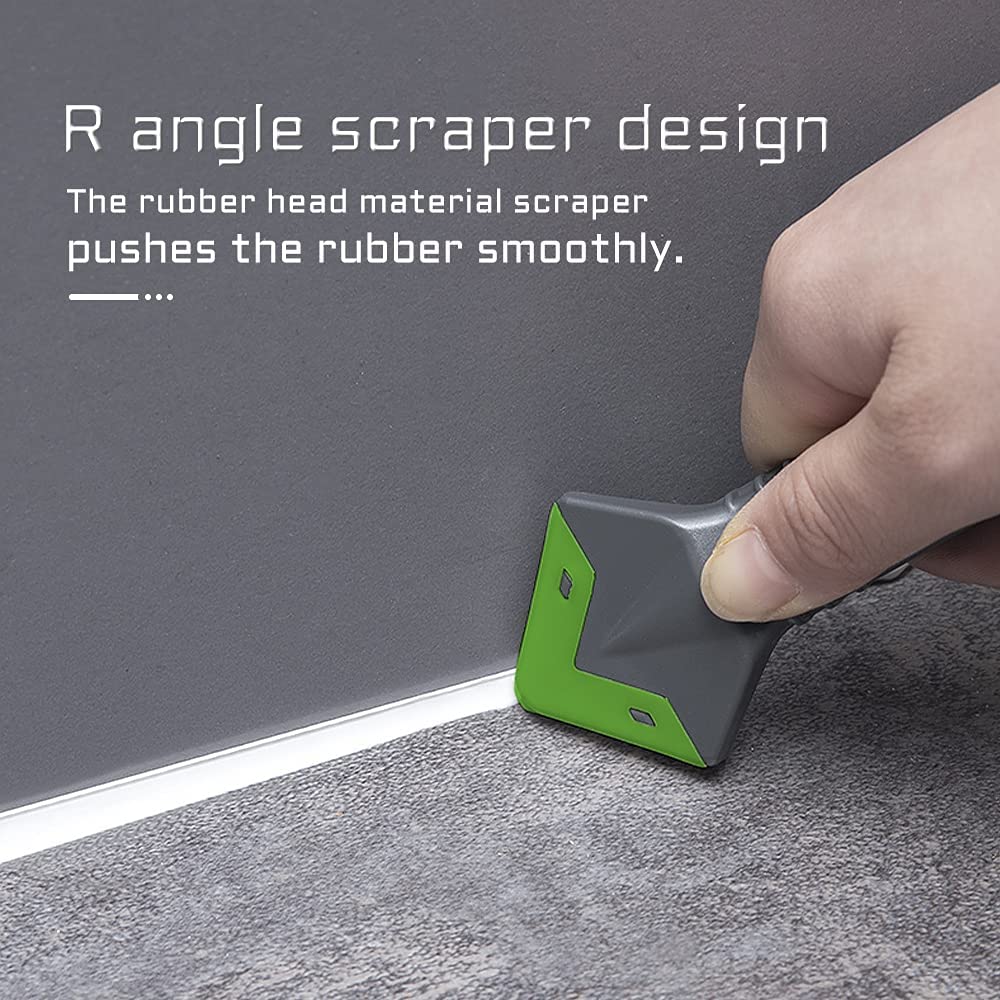 Racleta indepartare silicon, Plastic, Gri/Verde - eMAG.ro