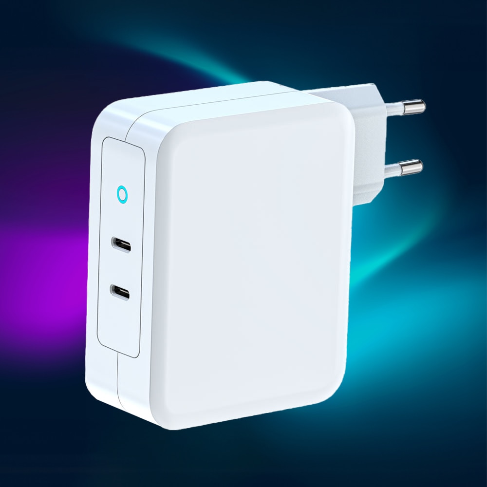 Incarcator de retea Tehnologie GaN 2 porturi (2x USB C)Power Delivery ...