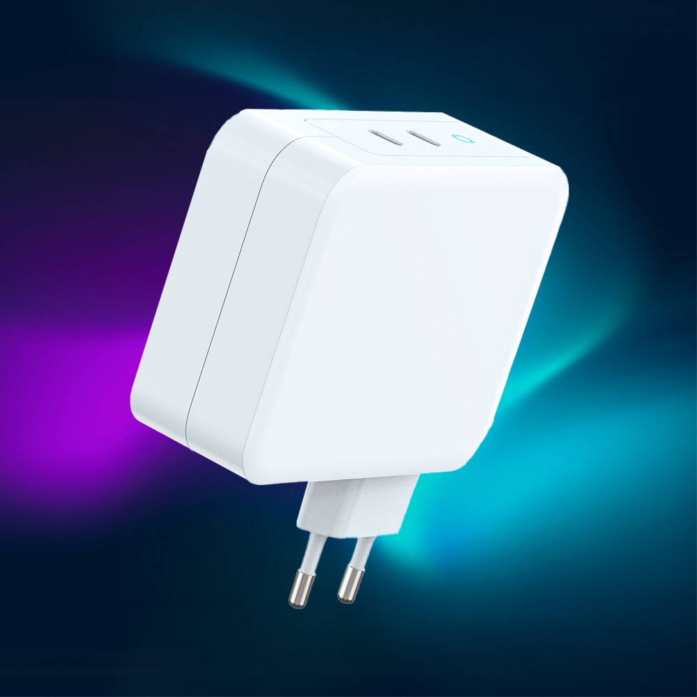 Incarcator de retea Tehnologie GaN 2 porturi (2x USB C)Power Delivery ...
