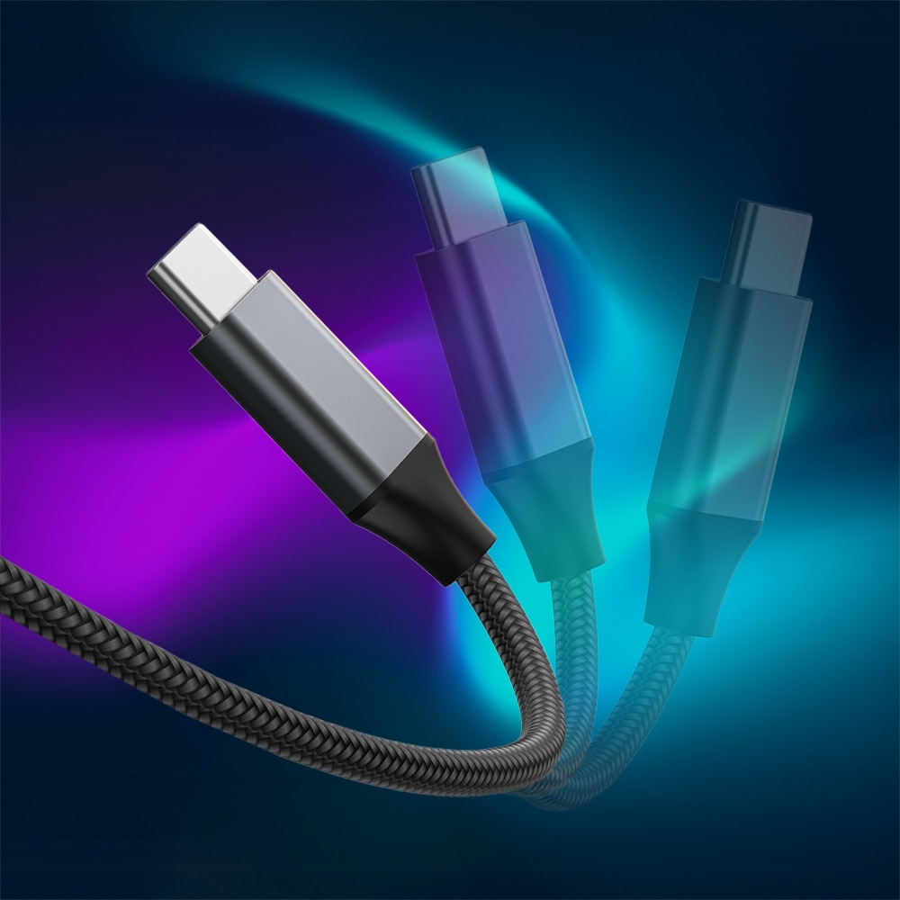 Cablu de transfer USB 3.2 Type-C suport audio&video 4k, 100W, 5A, 1m ...