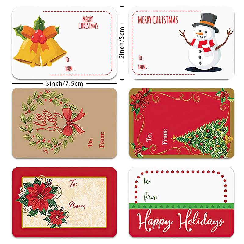 Set 250 etichete autocolante de Craciun - eMAG.ro