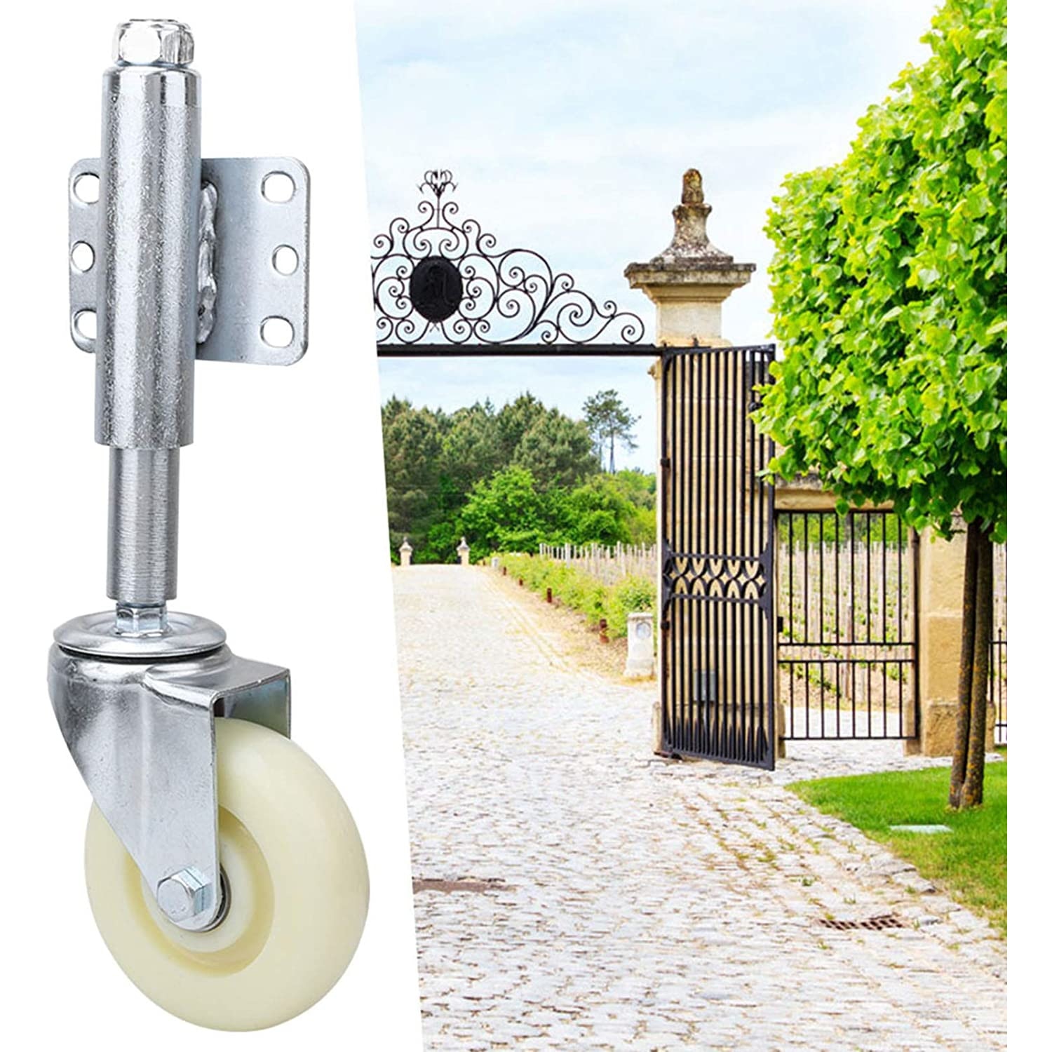 Roata de poarta, Nylon/Metal, 100 mm, Sarcina 200 kg - eMAG.ro