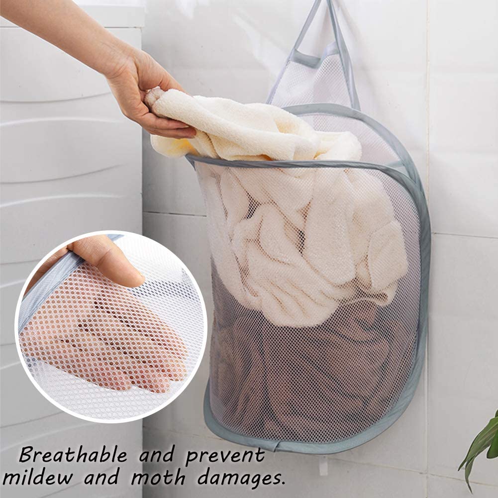 Set 2 cosuri de rufe, Textil, Alb/Gri - eMAG.ro