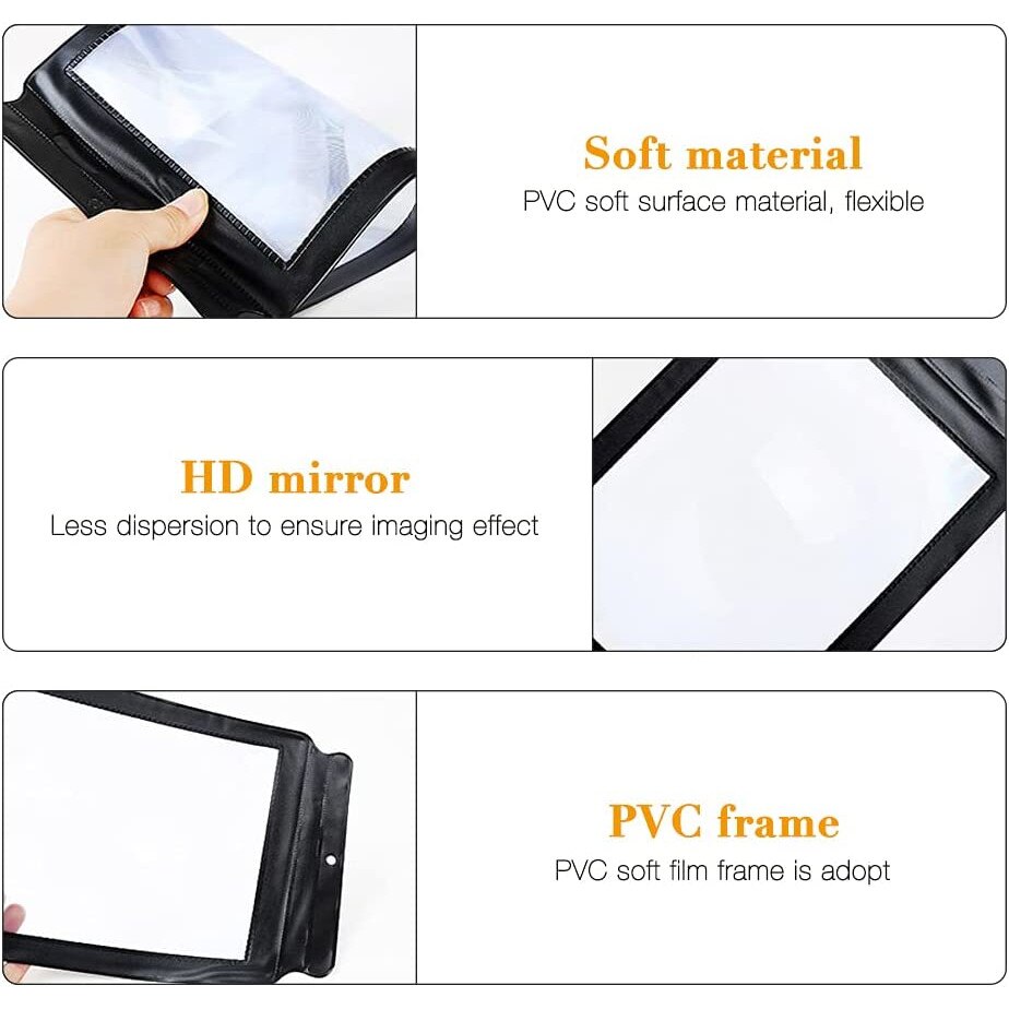 Set 2 lupe de citire, PVC, A4, 22.5x16 cm, Negru - eMAG.ro