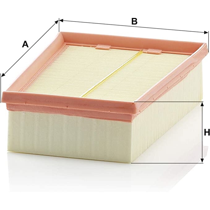 Filtru de aer auto C 2433/2, Mann-Filter, Crem - eMAG.ro