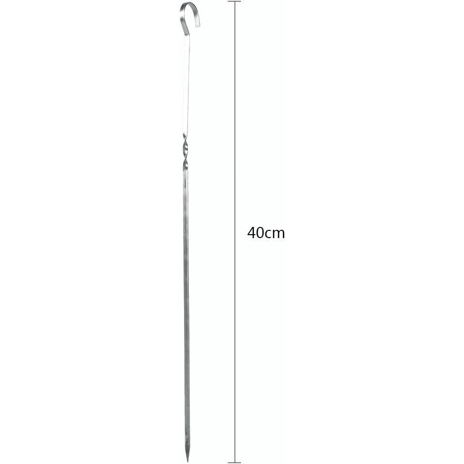 Set 10 betisoare frigarui, Inox, 40 cm, Argintiu - eMAG.ro