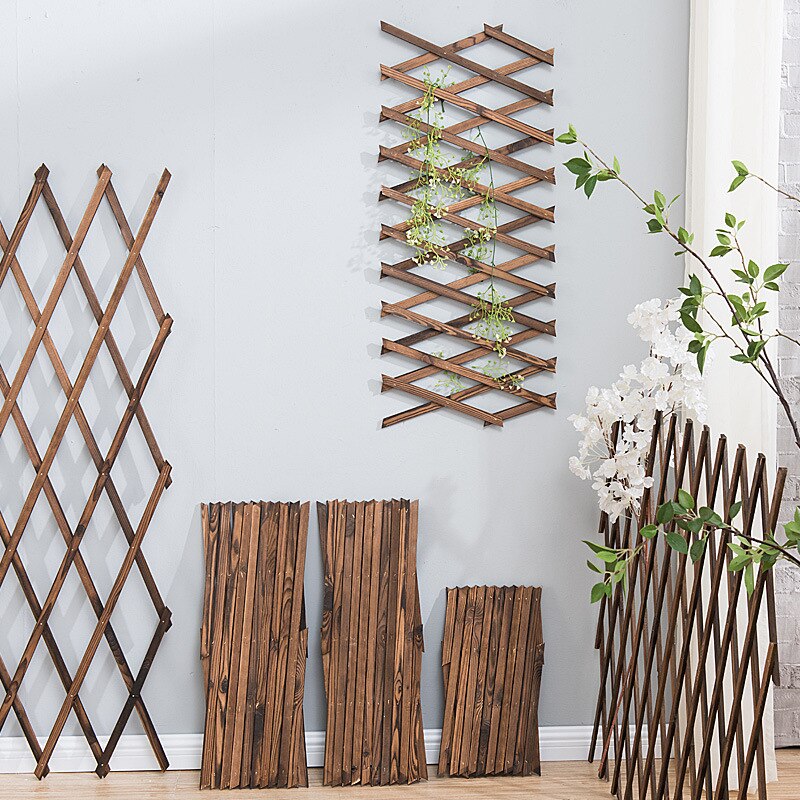 Spalier suspendat de gradina, Lemn, 44 x 23cm, Maro - eMAG.ro