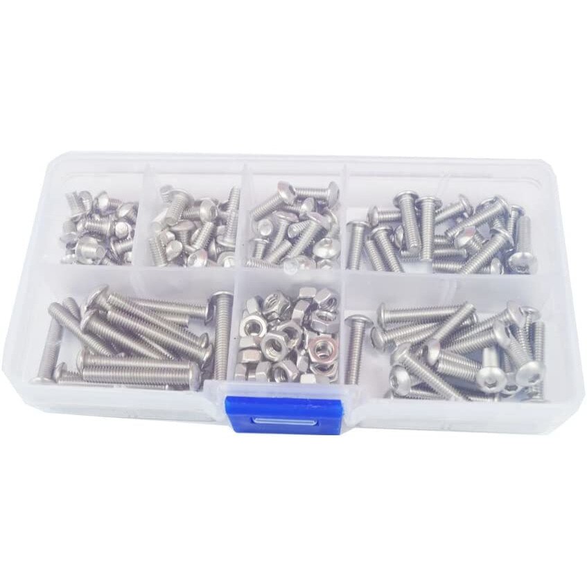 Set 230 suruburi, Inox, M3, Argintiu - eMAG.ro