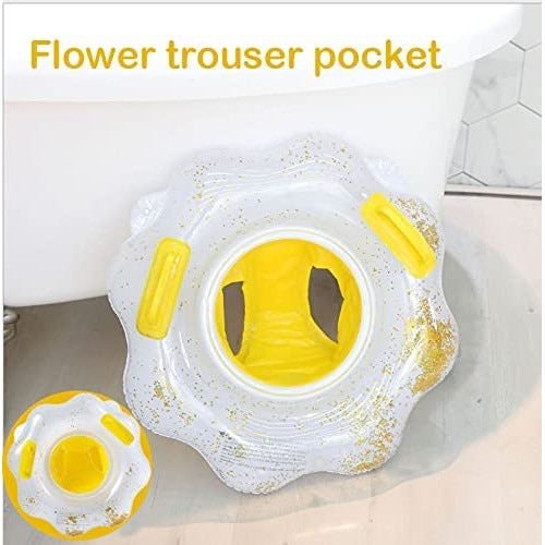 Colac piscina, PVC, 23 cm, Galben/Alb - eMAG.ro