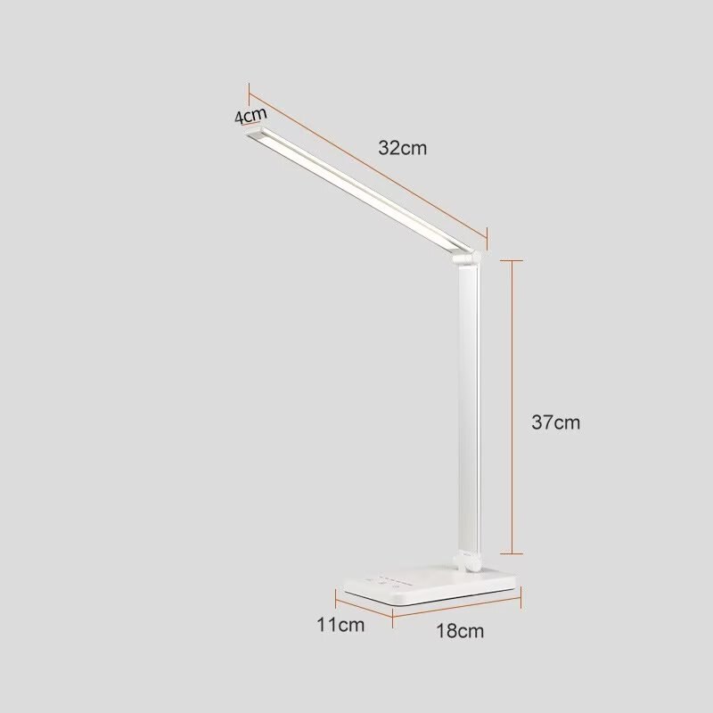 Lampa de birou LED, Port USB, Alb - eMAG.ro