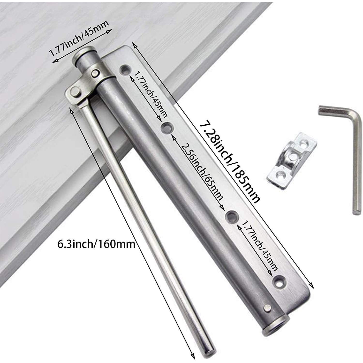 Inchidere automata usa, Aliaj de aluminiu, Argintiu - eMAG.ro