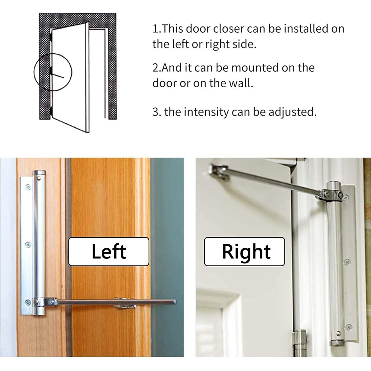 Inchidere automata usa, Aliaj de aluminiu, Argintiu - eMAG.ro