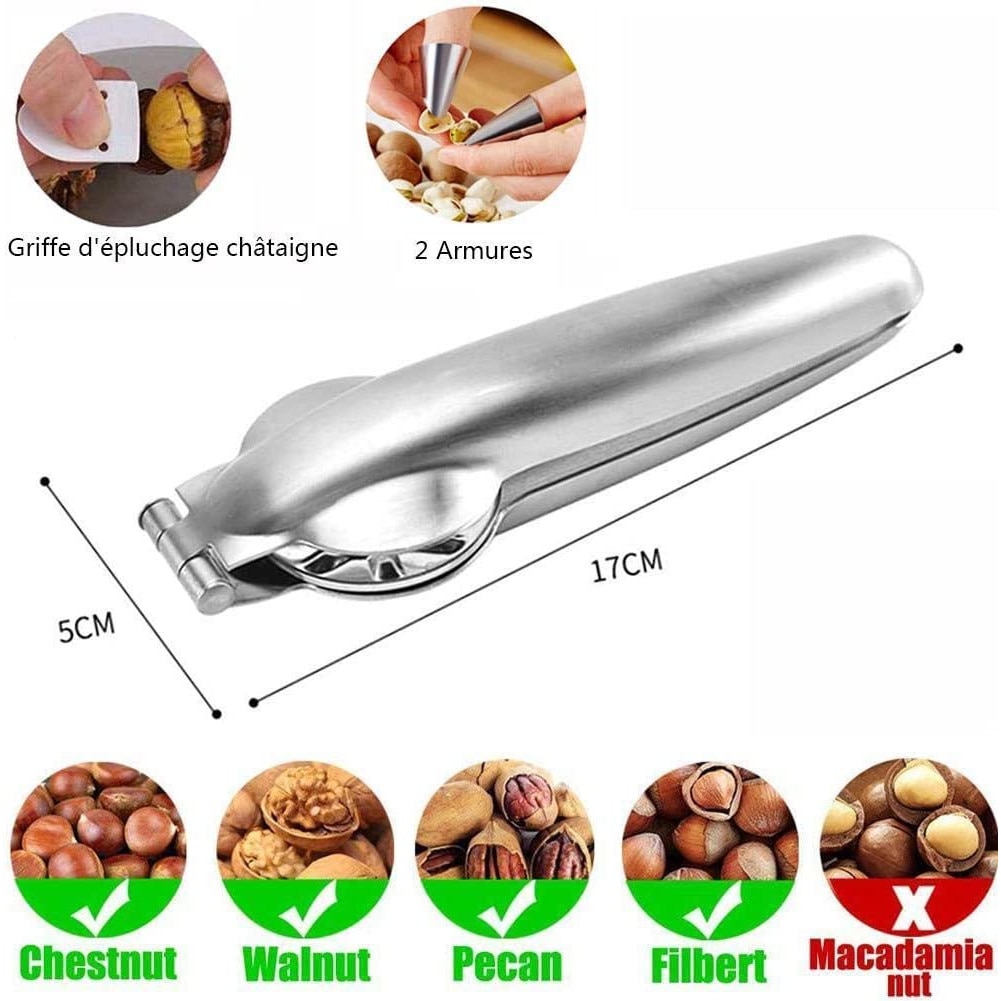 Spargator de nuci, Otel inoxidabil - eMAG.ro