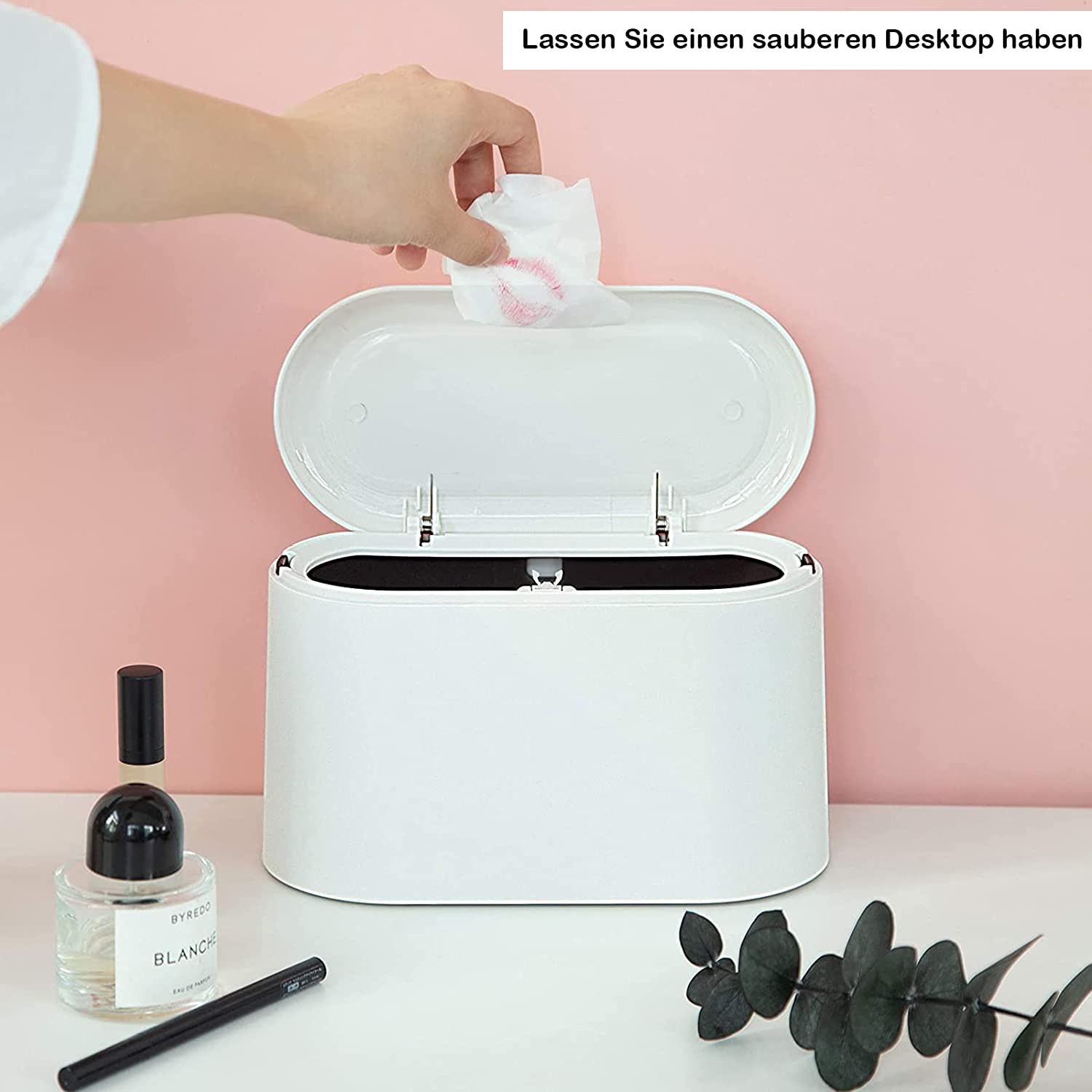 Mini Cos de gunoi, Alb, 11*22*13cm - eMAG.ro