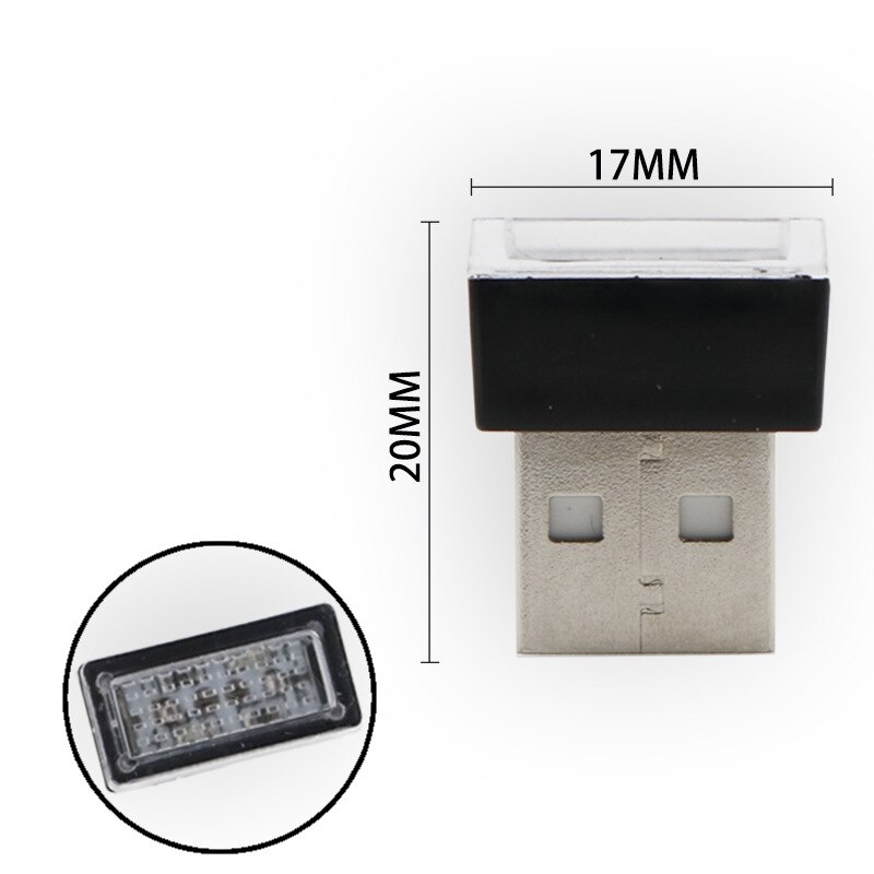 Lumini de atmosfera cu LED-uri pentru masina, 5 bucati Set de lumini de ...