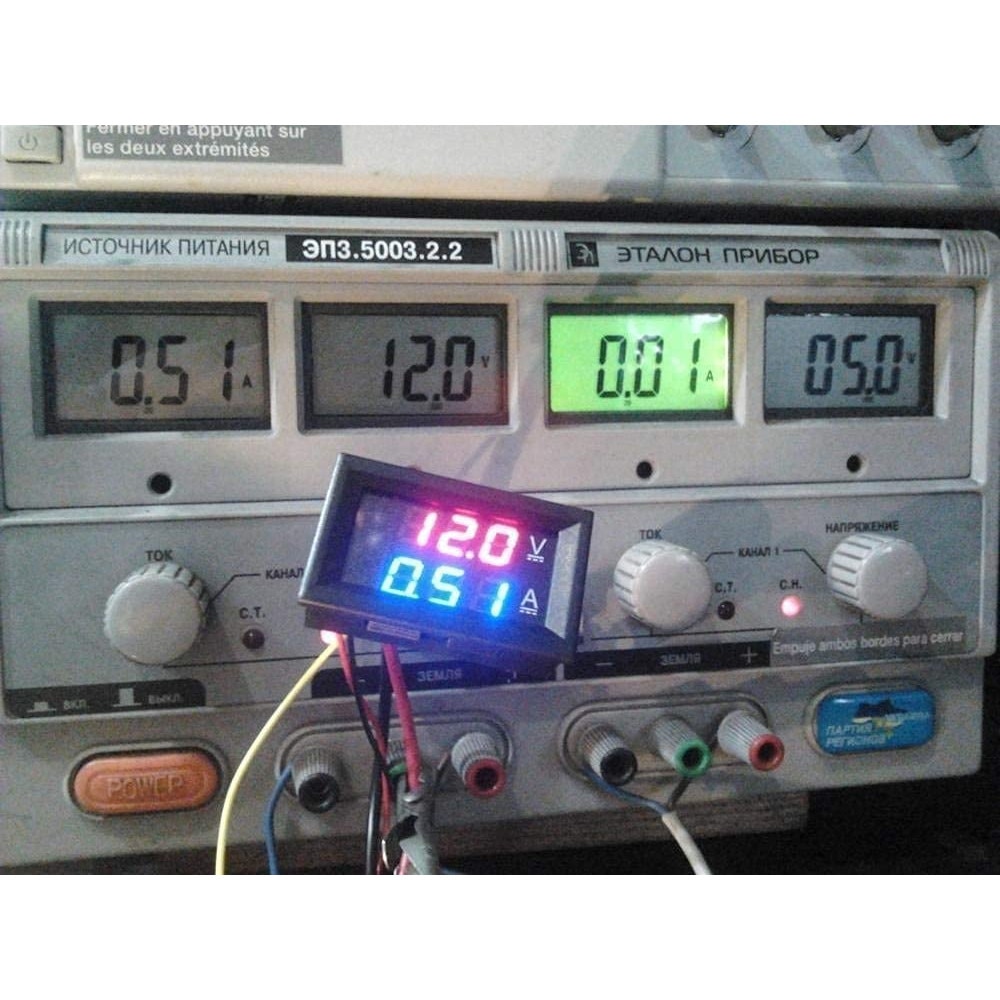 Set 2 x Voltmetru digital, 0.28 inch, LED, Negru - eMAG.ro