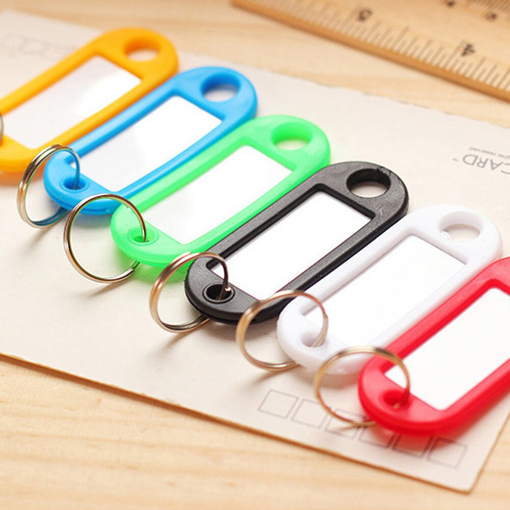 Set 20 Brelocuri pentru chei, Plastic, 5 x 2.2 cm, Multicolor - eMAG.ro