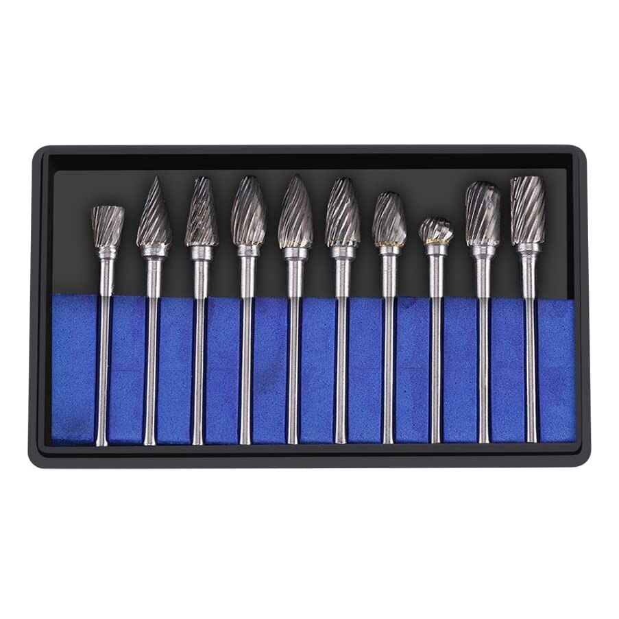 Set 10 x Freza, Otel/Carbura, Argintiu - eMAG.ro