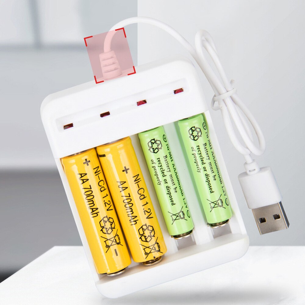 Incarcator baterii, USB, LED, Alb - eMAG.ro