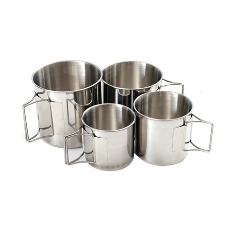Set cani pliabile, Inox, 4 bucati - eMAG.ro