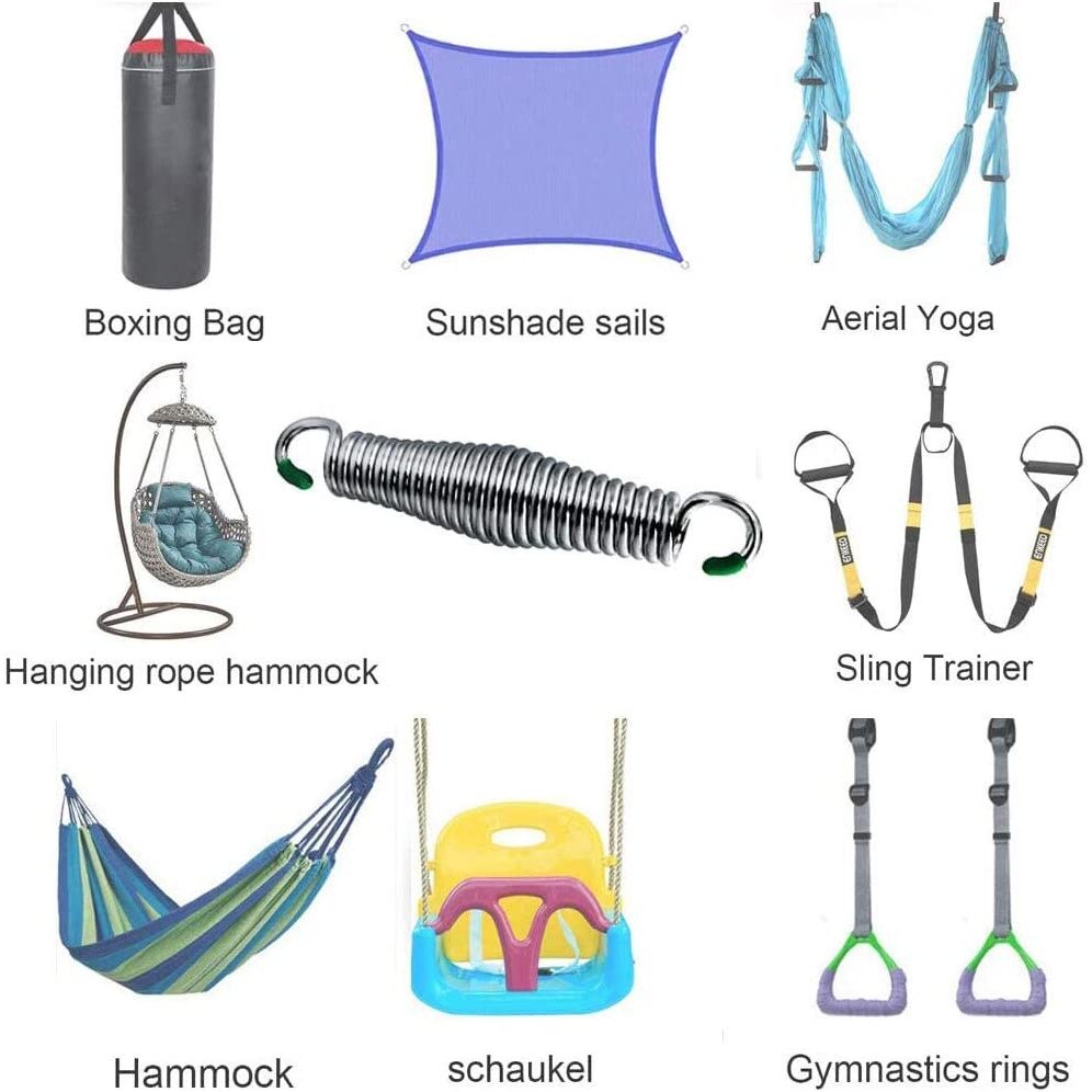 Set de 2 arcuri pentru prindere leagan/hamac, rezistente la rugina ...