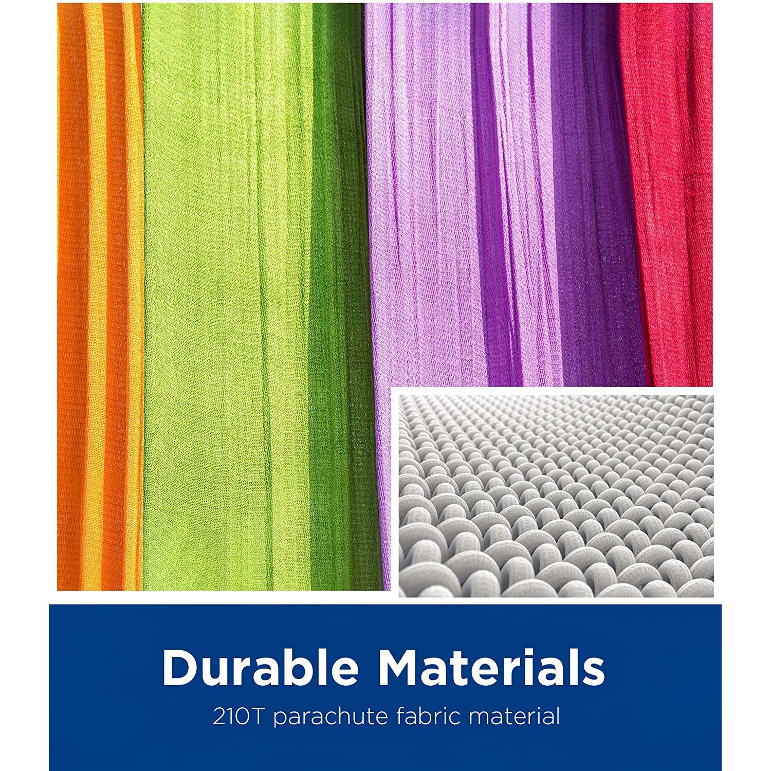 Hamac din material tip parasuta, ultra usor, ultra portabil, excelent ...