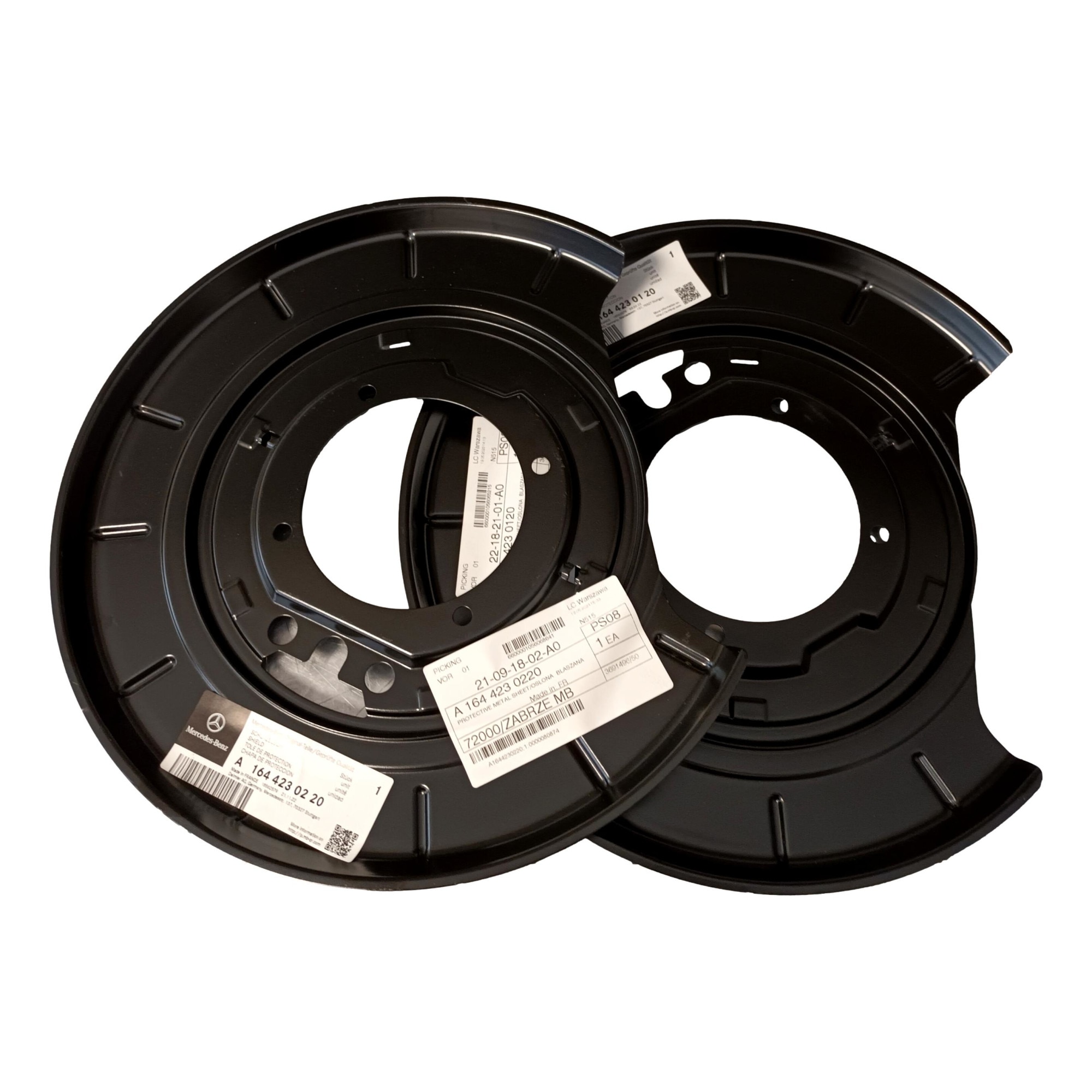 Scut frana spate stanga/dreapta, Mercedes-Benz, 2 bucati, Negru - eMAG.ro