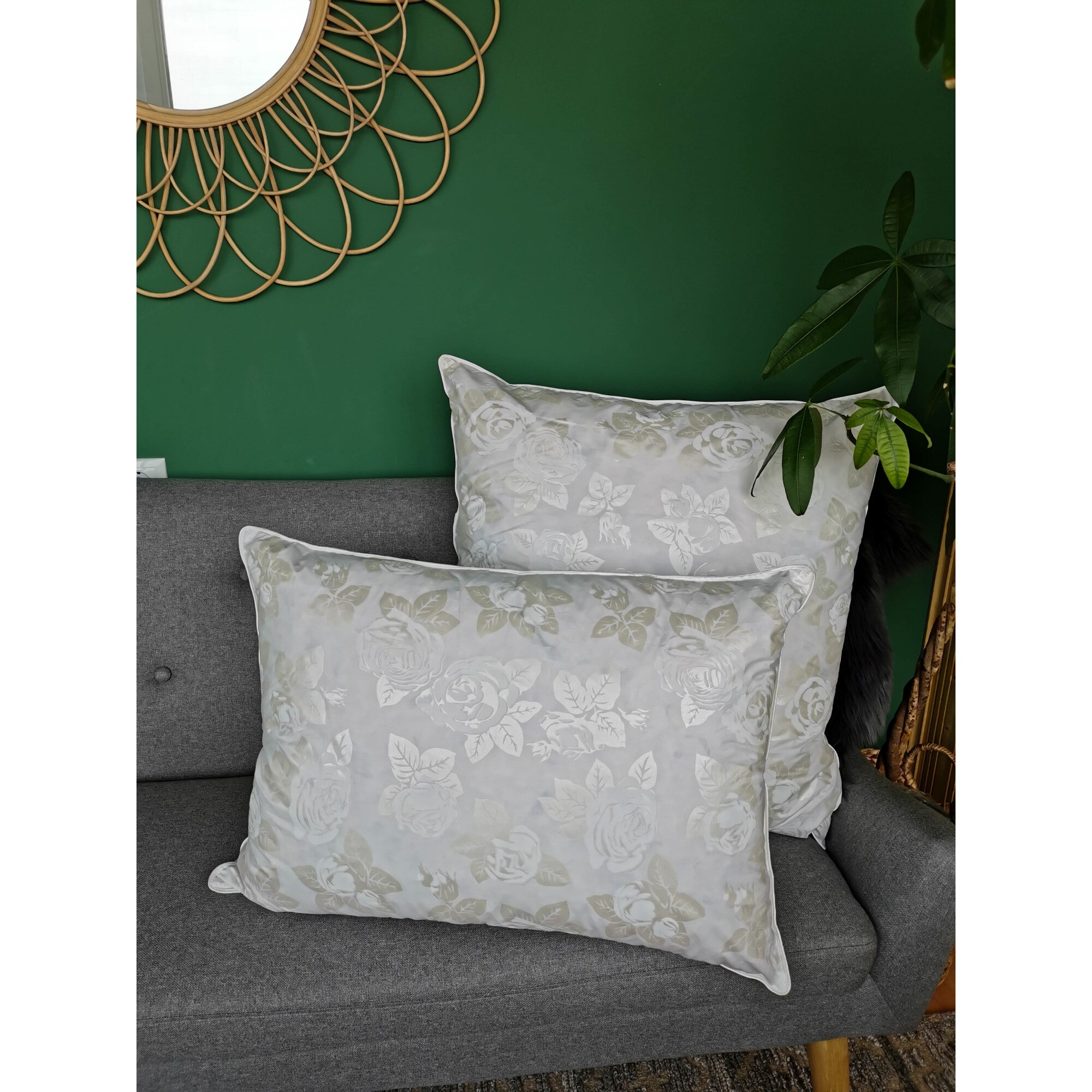 Perna Premium 50x70 din puf si pana ALSAM, alba - eMAG.ro