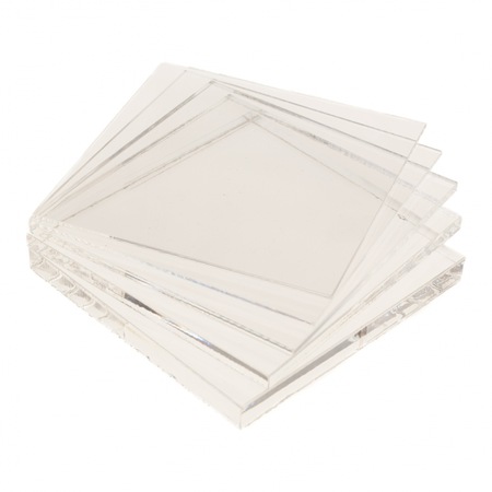 Set 4 buc - Plexiglas Transparent 1.5mm – 250x250mm Transparent - eMAG.ro