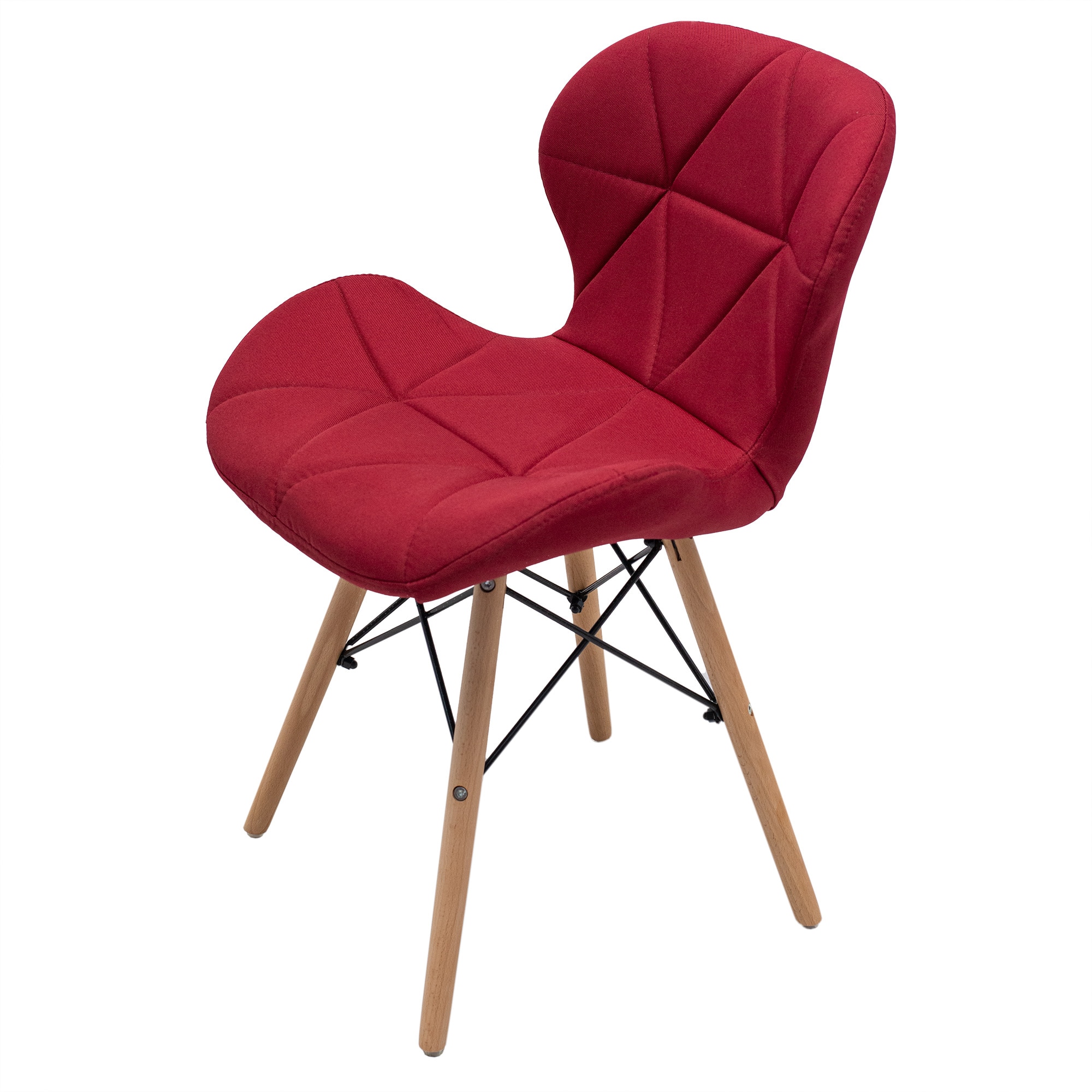 Scaun DENVER Oslo, catifea bordo, model scandinav, sezut tip scoica ...