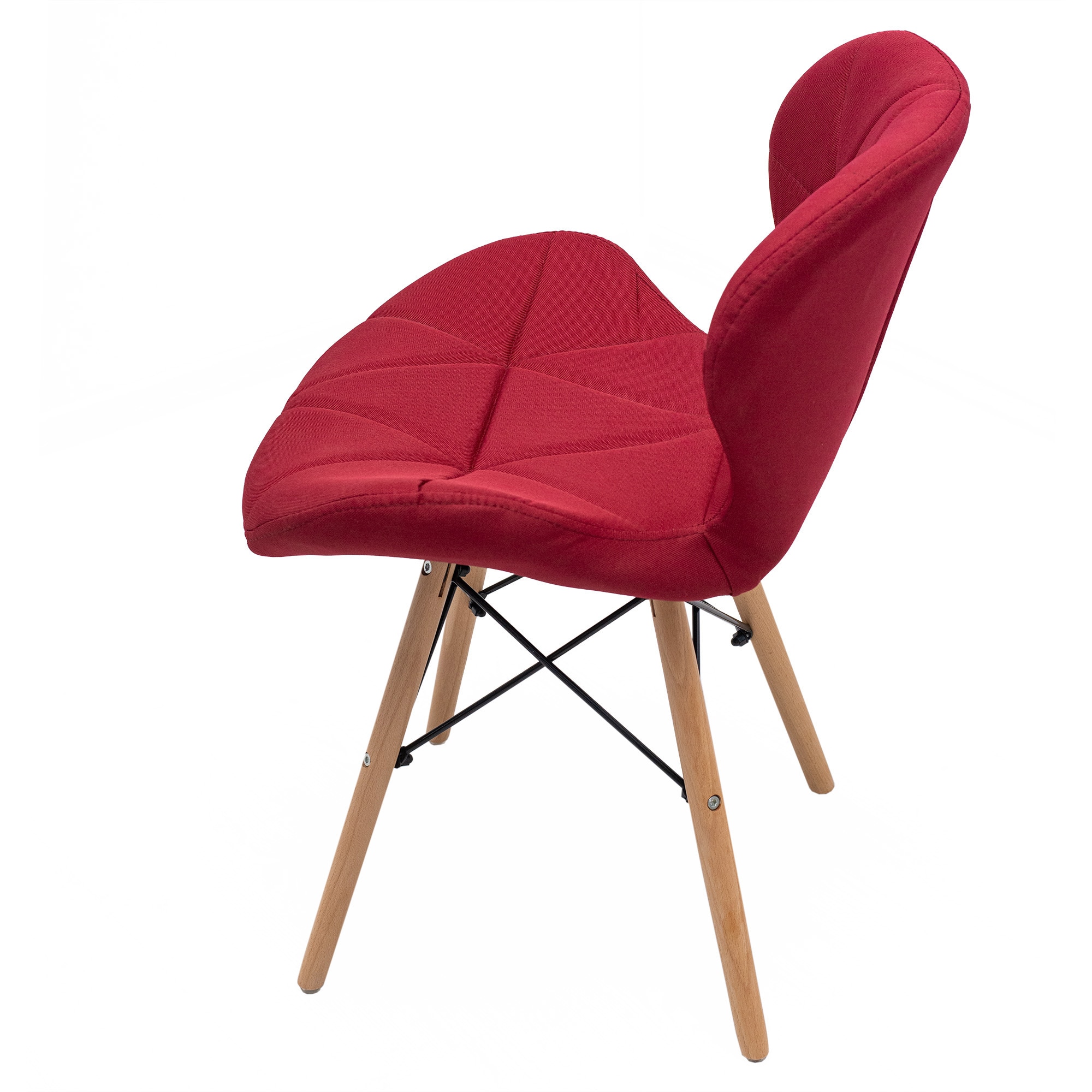 Scaun DENVER Oslo, catifea bordo, model scandinav, sezut tip scoica ...