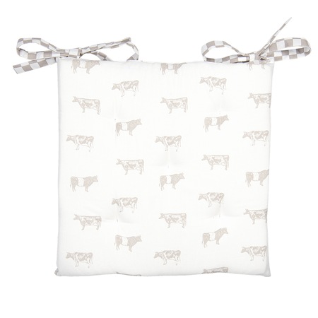 Set 6 perne scaune bumbac bej Vacute 40x40x4 cm - eMAG.ro