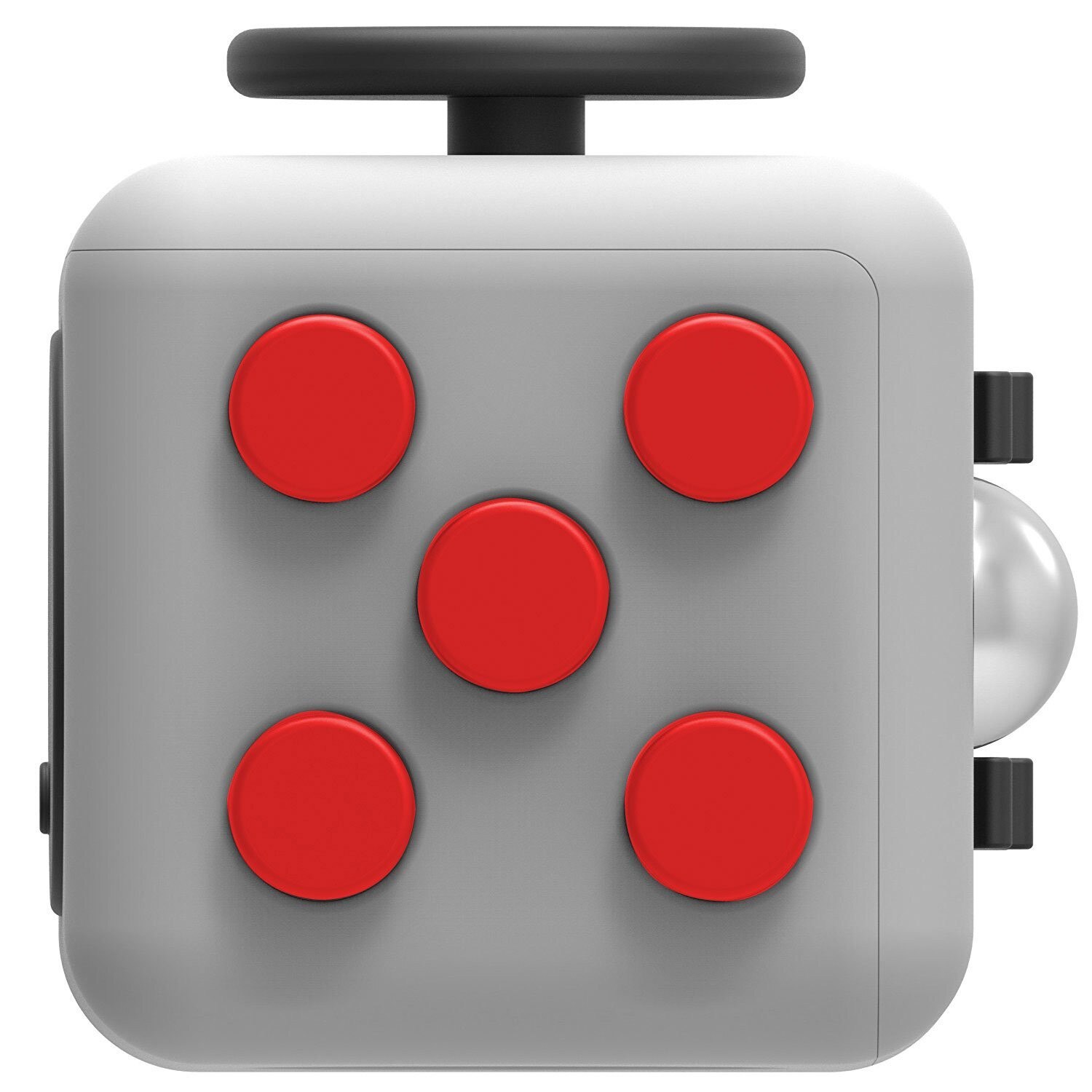 Fidget Cube Original Jucarie Antistres T-Tek, Grey Red - eMAG.ro