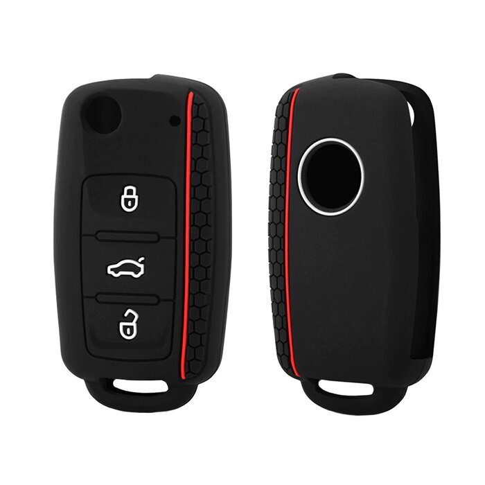 Husa Cheie Auto tip Volkswagen/Skoda/Seat, EHS E-Husa®, din silicon ...