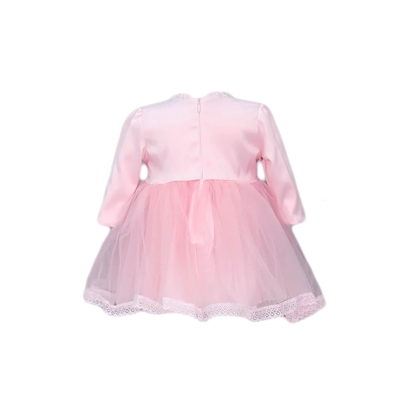 Rochie botez, model Geta, culoare roz, varsta 3 luni - eMAG.ro