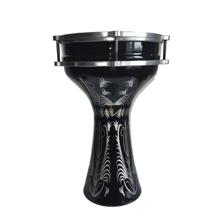 Tarabana Darbouka Negru Desene. Dimensiune Inaltime 37 cm Diametrul 20 ...