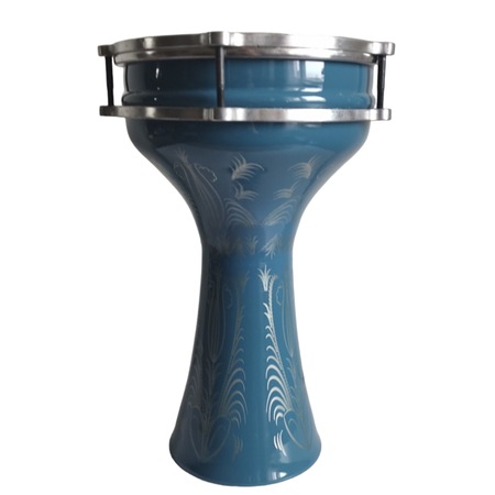 Tarabana Darbouka Deschis Albastru Desene. Dimensiune Inaltime 37 cm ...