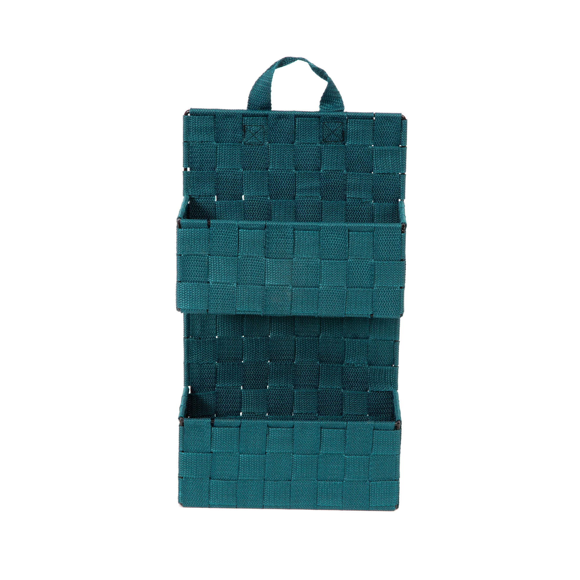 Etajera depozitare cu 2 cosuri, verde, 21x9x37 cm, Happymax - eMAG.ro